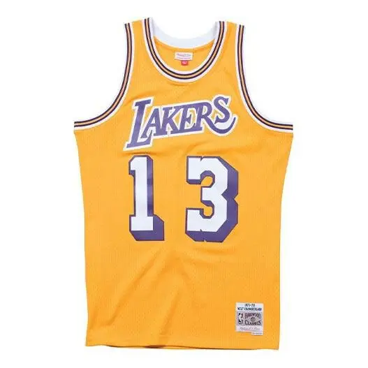 Mitchell & Ness Los Angeles Lakers 1971-72 Wilt Chamberlain Swingman Jersey - None