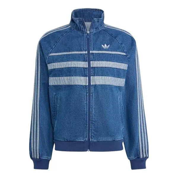 Adidas Adicolor Denim Track Jacket - Light Denim