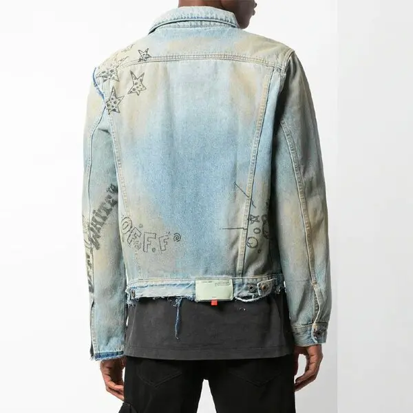 Off-White Graffiti Denim Jacket