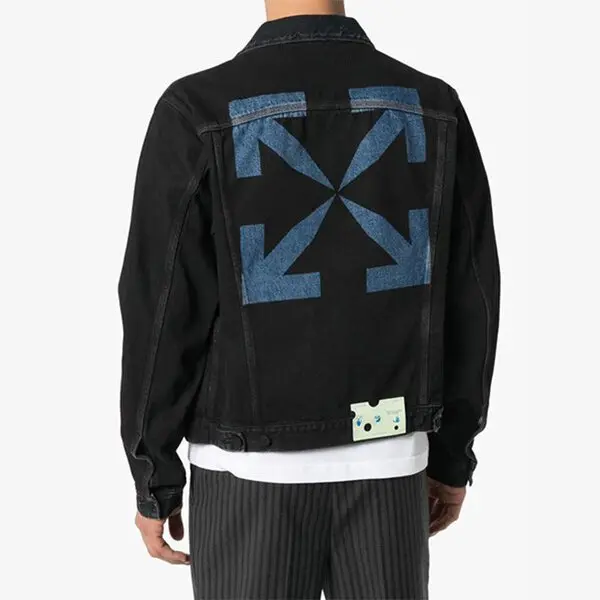 Off-White Fw20 Arrow Printed Denim Jacket