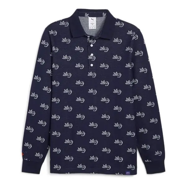 PUMA X Noah Jacquard Polo Shirt - Navy