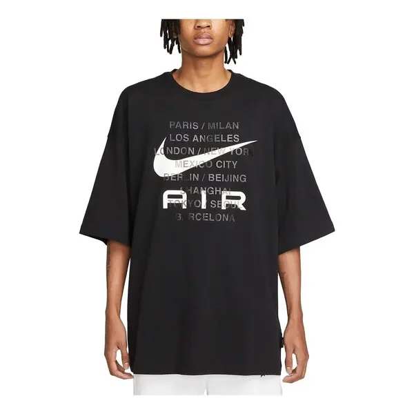Nike T-shirt 'black - Black/multi-color