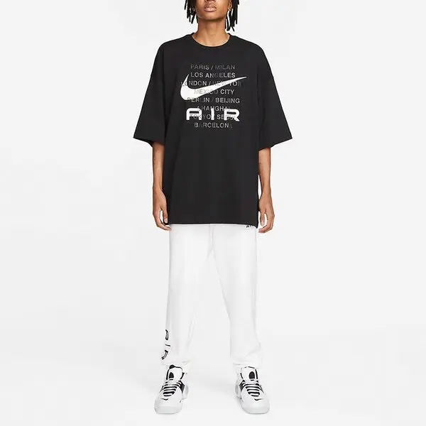 Nike T-shirt 'black - Black/multi-color