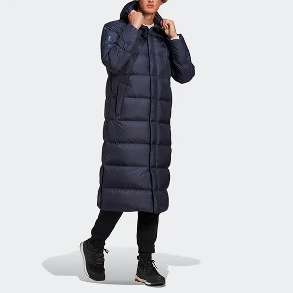Adidas Down Hooded Long Jacket
