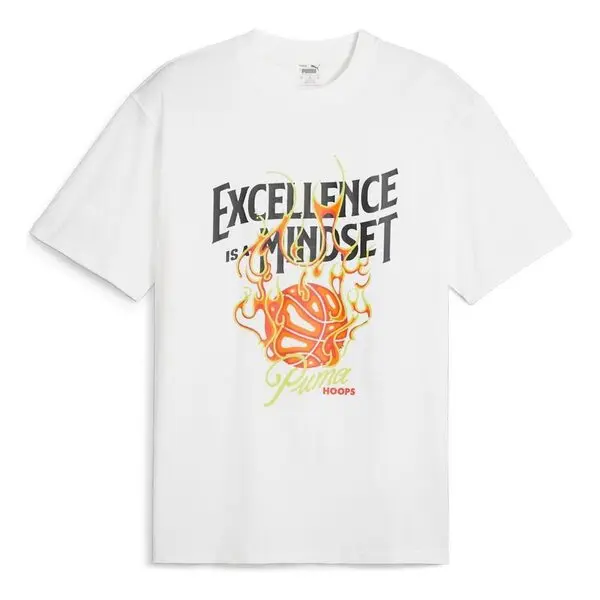 PUMA Hoops Excellence Basketball T-shirt - White