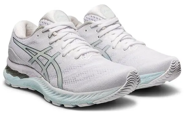 Asics Gel-nimbus 23 Running Shoes - White/silver