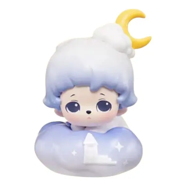 POP MART Pop Bean Goodnight, Night Sky Series Figure 'inosoul Lie On Cloud - Multi-color