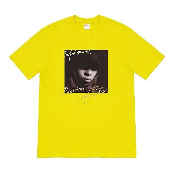 Supreme Fw19 Week 1 Mary J Blige Tee Sulfert - Yellow