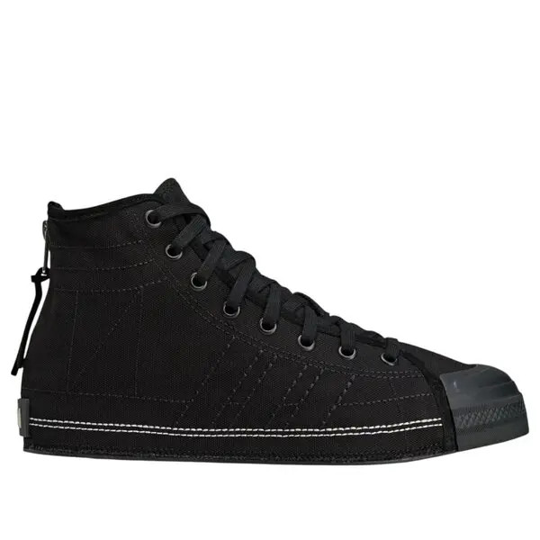Adidas Y-3 Nizza Hi Lace Up Zip Up Sneakers - Black