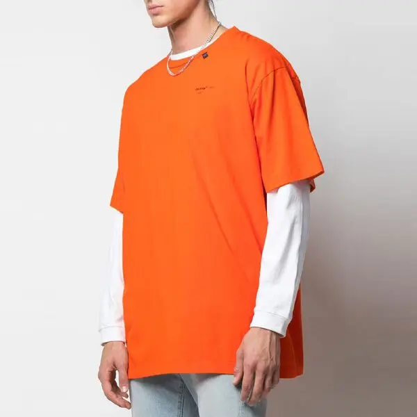Off-White Abstract Arrows Embroidery Short Sleeve Oversize
