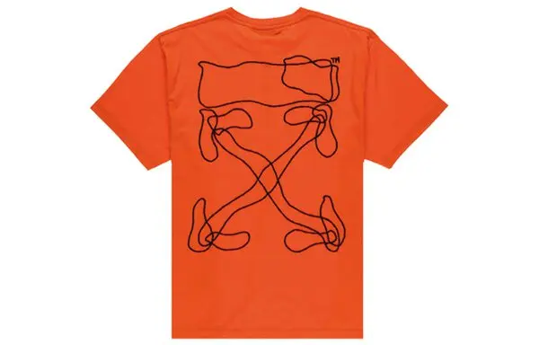 Off-White Abstract Arrows Embroidery Short Sleeve Oversize