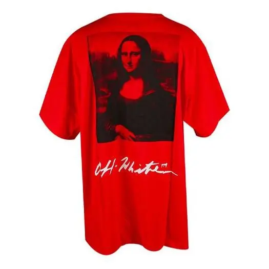 Off-White Mona Lisa Oversized T-shirt - Red