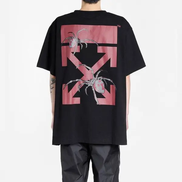 Off-White Arachno Arrow Short-sleeve T-shirt 'black/bordeau - Black Red