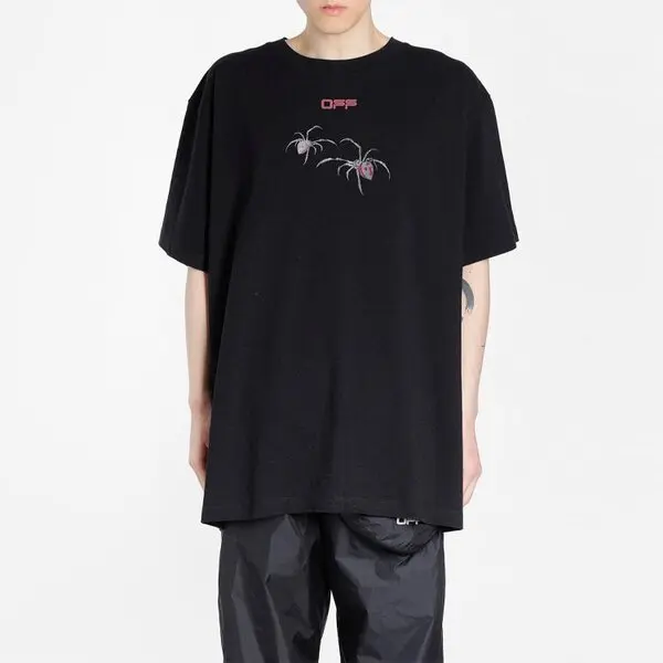 Off-White Arachno Arrow Short-sleeve T-shirt 'black/bordeau - Black Red