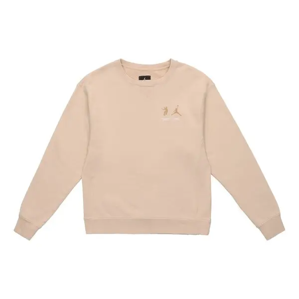 JORDAN X Union Crossover Logo Solid Color Sleeve Sports Round Neck Asia Edition Khaki - Default Color