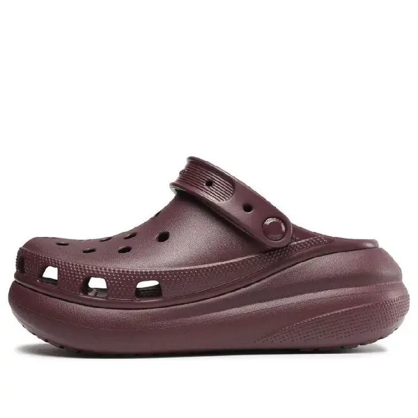 CROCS Classic Mega Crush Clogs - Dark Cherry