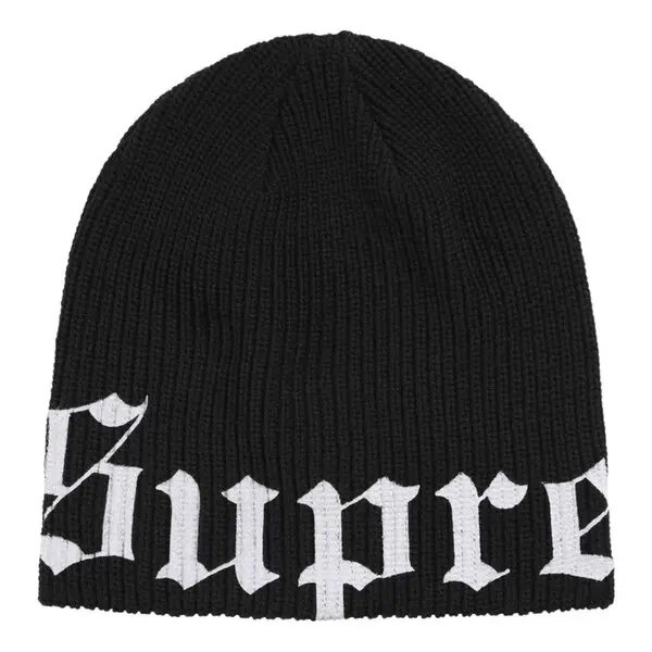Supreme Old English Printed Beanie - Black
