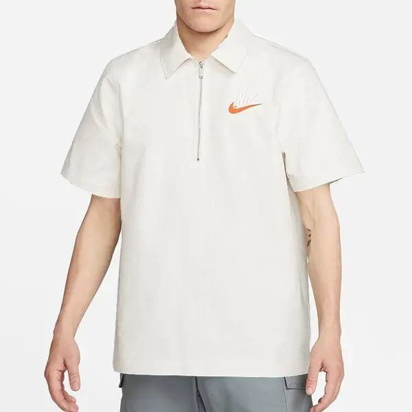 Nike Short Sleeve Half Zip Polo Shirt