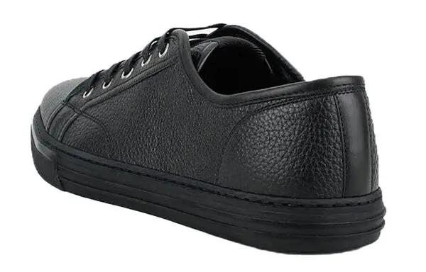 Gucci Pebbled Nappa Leather Low Top Sneakers