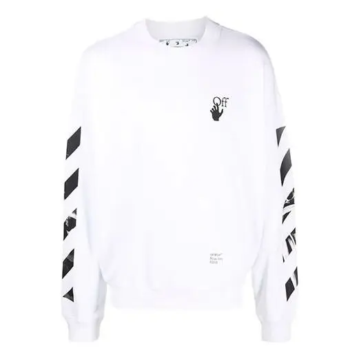 Off-White Fw21 Arrow Logo Printed Pullover - White