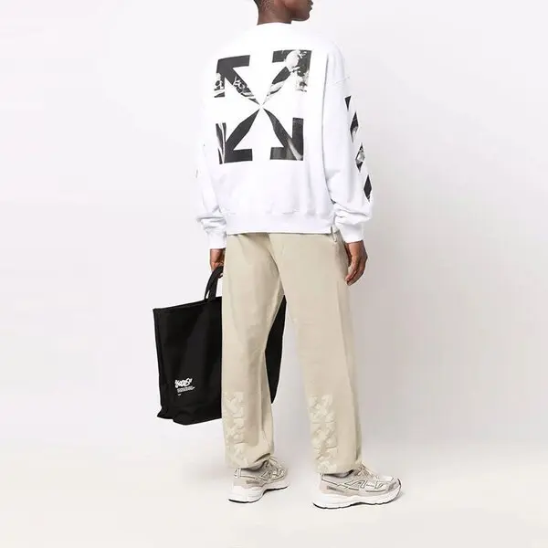 Off-White Fw21 Arrow Logo Printed Pullover