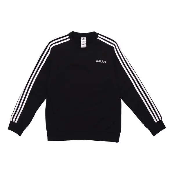 Adidas Three-stripes Crewneck Sweatshirt - Black