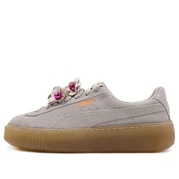 PUMA Platform Flower Tassel Sneakers - White