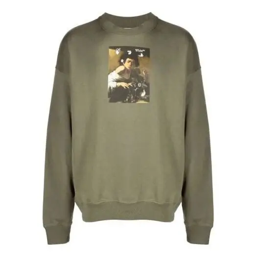 Off-White Caravaggio Print Sweatshirt - Green/multicolor