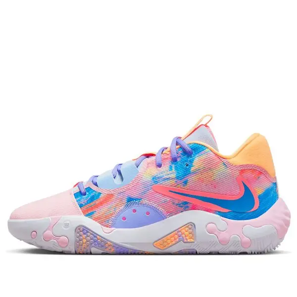 Nike Pg "painted Swoosh" Sneakers - Pink/blue