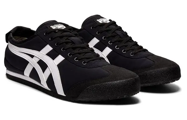Onitsuka Tiger Mexico 66 "black White" Lace-up Sneakers - Black/white