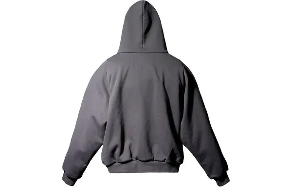 Yeezy Logo Shrunken Hoodie - Dark Grey