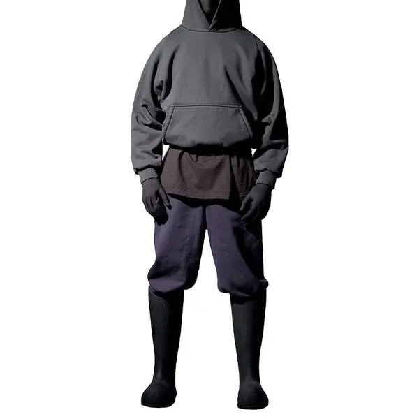 Yeezy Logo Shrunken Hoodie - Dark Grey