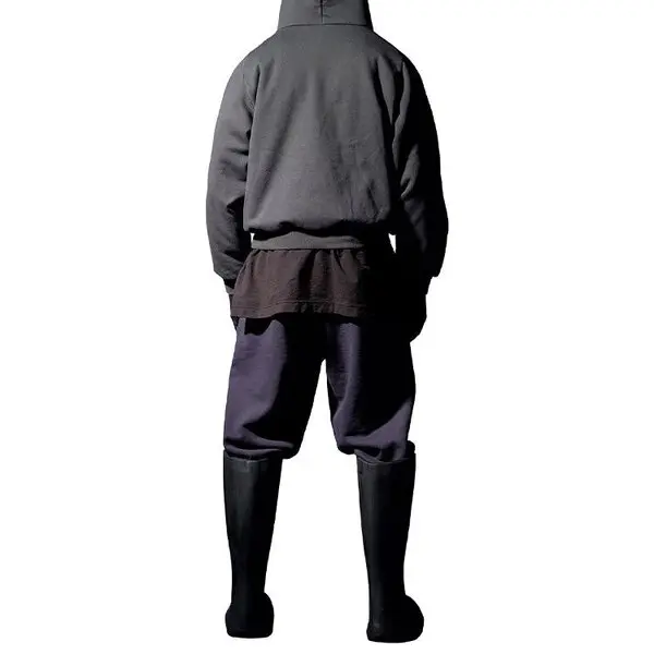 Yeezy Logo Shrunken Hoodie - Dark Grey