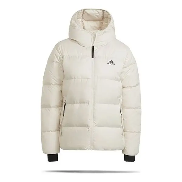 Adidas Puffer Jacket With Hood - White