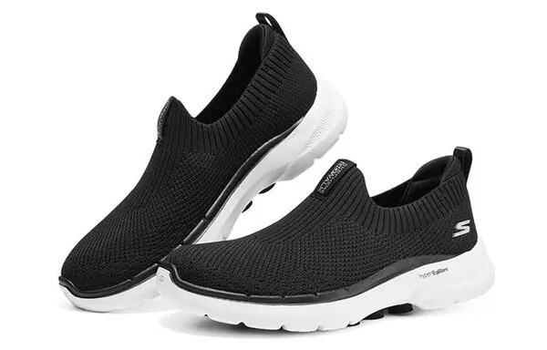 Sketchers Go Walk Slip-on Sneakers - Black/white