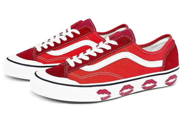 VANS Style 36 Decon Sf Lip Print Sneakers - Red/white