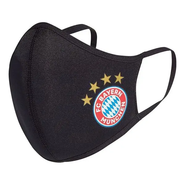 Adidas Fc Bayern Face Covers 3 Pack - Black