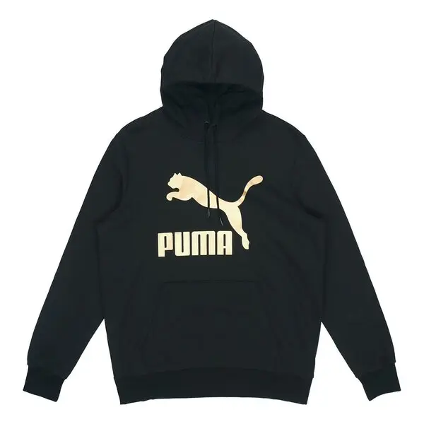 PUMA Classics Bronzing Logo Print Hoodie