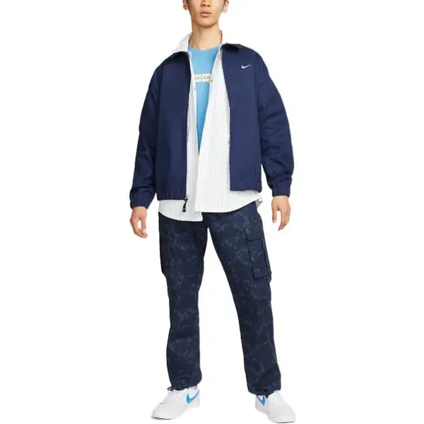 Nike Logo Casual Lapel Jacket - Default Color