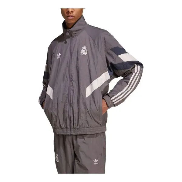 Adidas Real Madrid Originals Track Jacket - Charcoal/grey