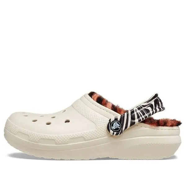CROCS Classic Lined Animal Remix Clogs - Black