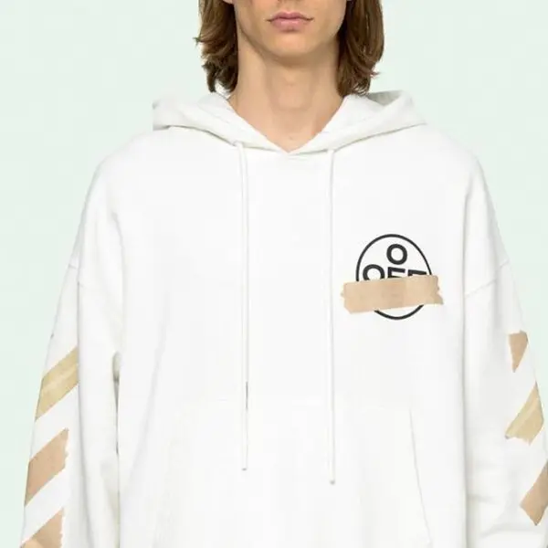 Off-White Arrows Sketch Logo Loose Fit Hoodie
