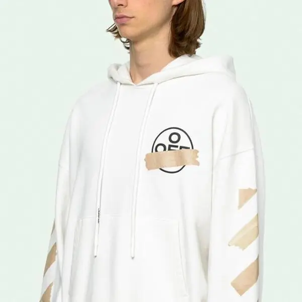 Off-White Arrows Sketch Logo Loose Fit Hoodie