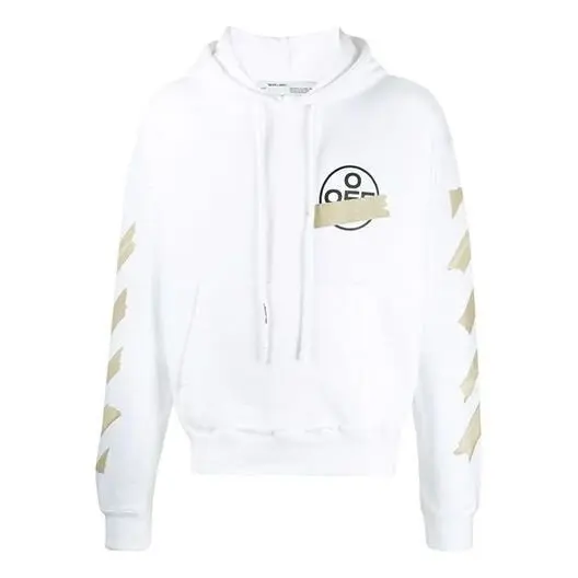 Off-White Arrows Sketch Logo Loose Fit Hoodie - White