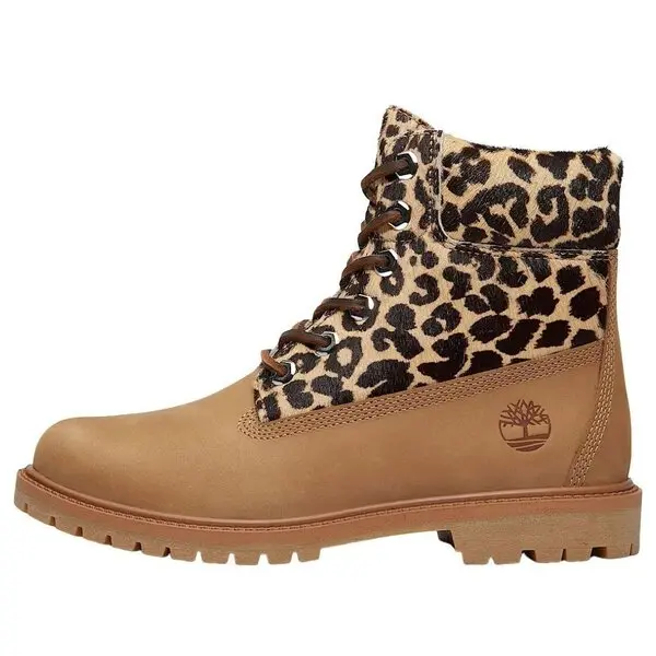 Timberland Premium Inch Lace-up Boots - Leopard Print/beige Nubuck