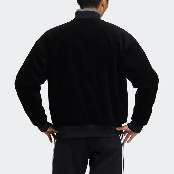 Adidas Corduroy Stand Collar Zip-up Jacket