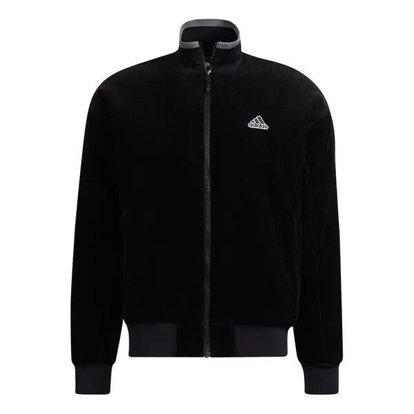 Adidas Corduroy Stand Collar Zip-up Jacket - Default Color