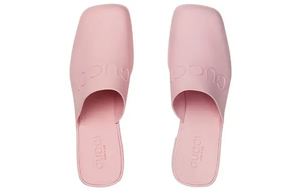 Gucci Logo Rubber Mule