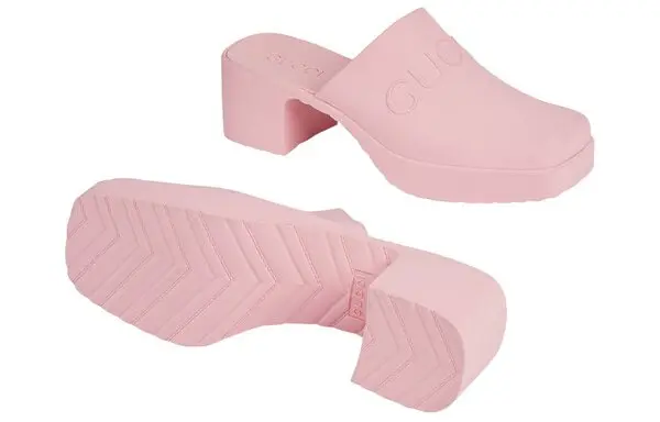 Gucci Logo Rubber Mule