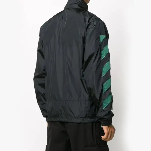 Off-White Fw20 Diagonal Stripe Zip Up Jacket